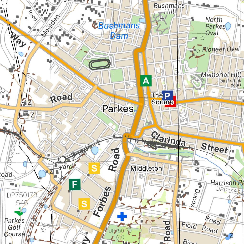 Parkes 8531-N Map by NSW Government Spatial Services | Avenza Maps