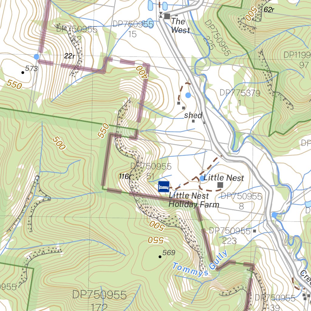 Parkville 9034-2S Map by NSW Government Spatial Services | Avenza Maps