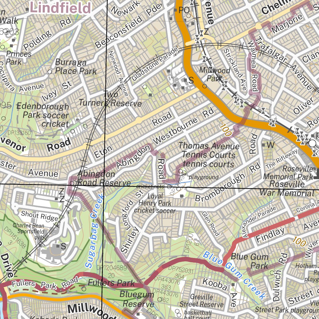 Parramatta River 9130-3N Map by NSW Government Spatial Services ...