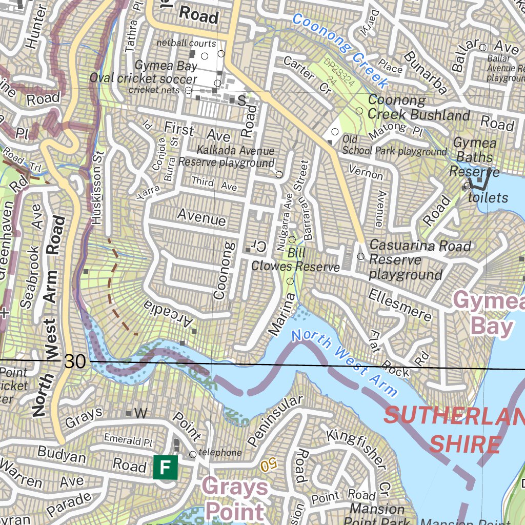 Port Hacking 9129-4N Map by NSW Government Spatial Services | Avenza Maps