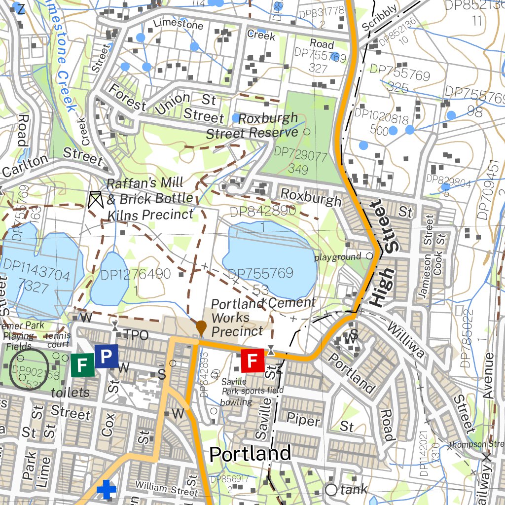 Portland 8831-2N Map by NSW Government Spatial Services | Avenza Maps