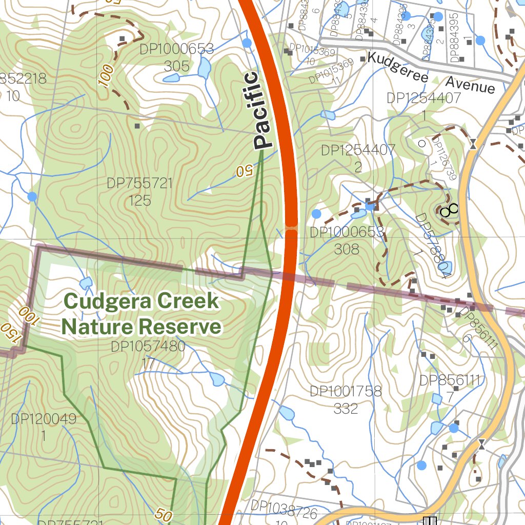 Pottsville 9641-3S Map by NSW Government Spatial Services | Avenza Maps