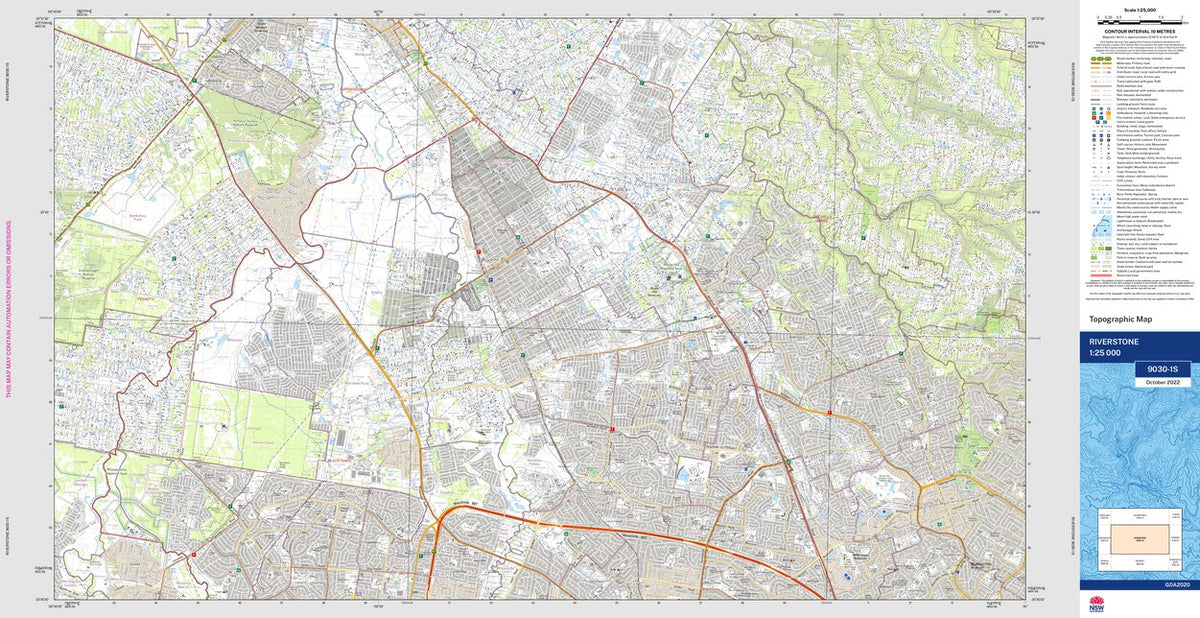 Riverstone 9030-1S Map by NSW Government Spatial Services | Avenza Maps