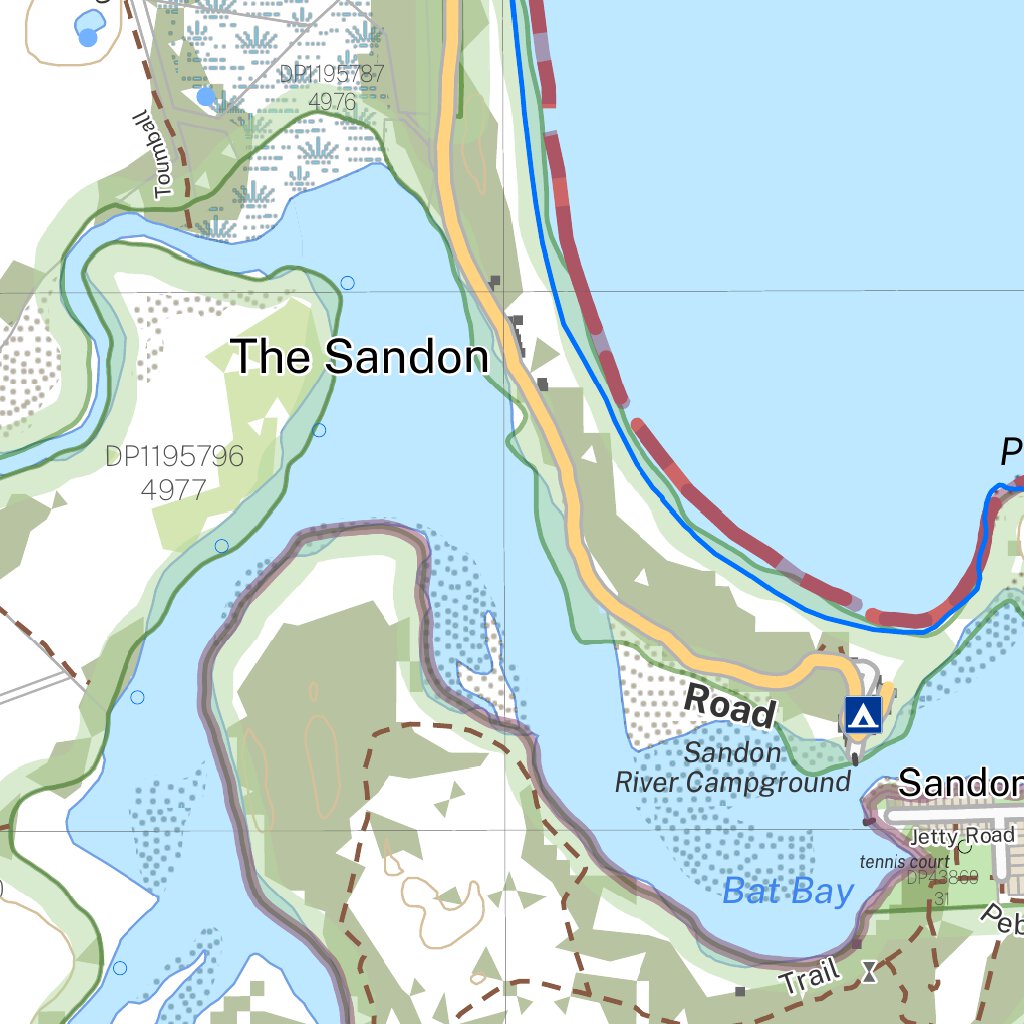 Sandon 9538-1S Map by NSW Government Spatial Services | Avenza Maps