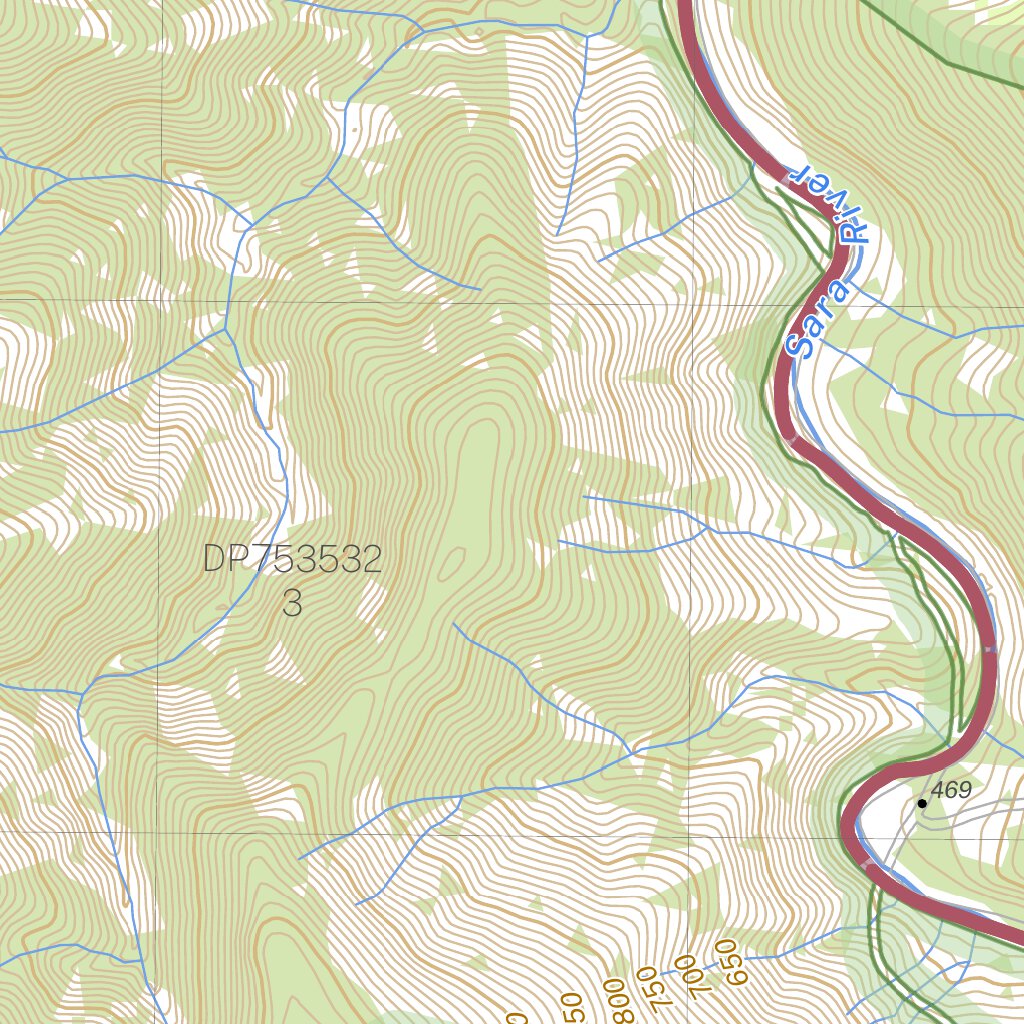 Sara River 9338-3S Map by NSW Government Spatial Services | Avenza Maps
