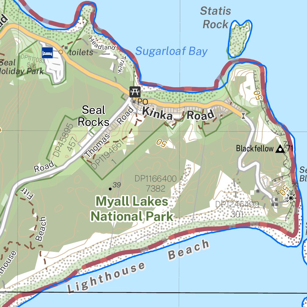 Seal Rocks 9433-3S Map by NSW Government Spatial Services | Avenza Maps