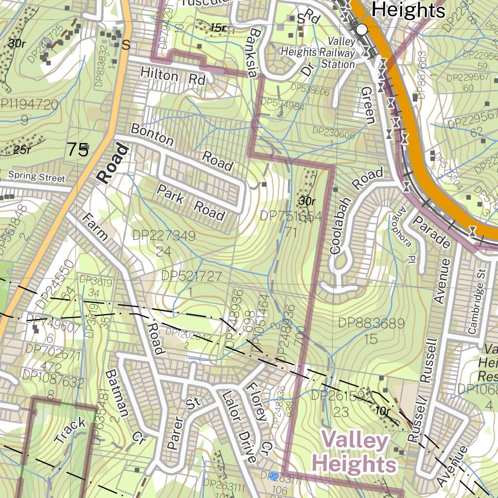 Springwood 9030-4S Map by NSW Government Spatial Services | Avenza Maps