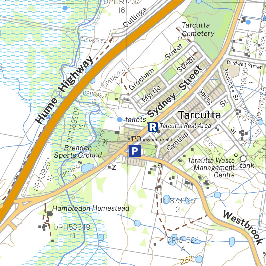 Tarcutta 8427-3N Map by NSW Government Spatial Services | Avenza Maps