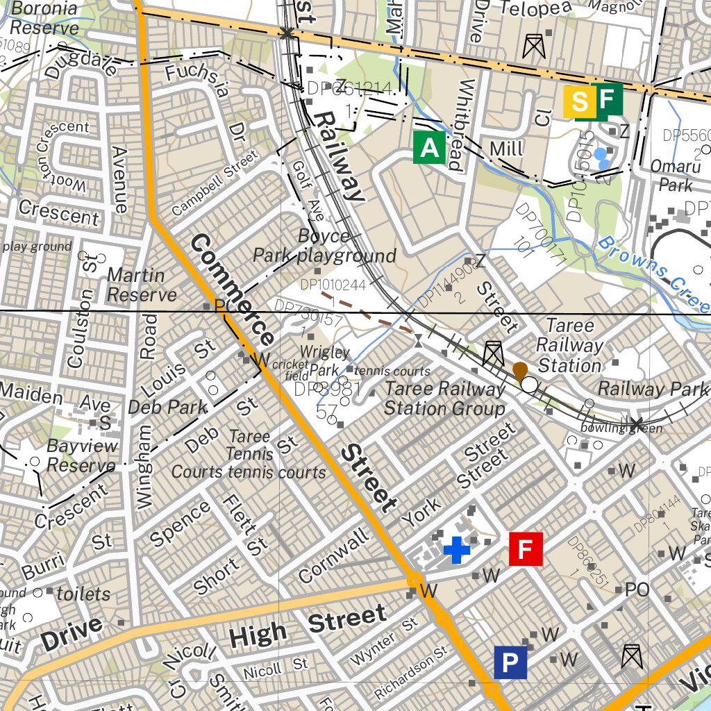 Taree 9334-2S Map by NSW Government Spatial Services | Avenza Maps