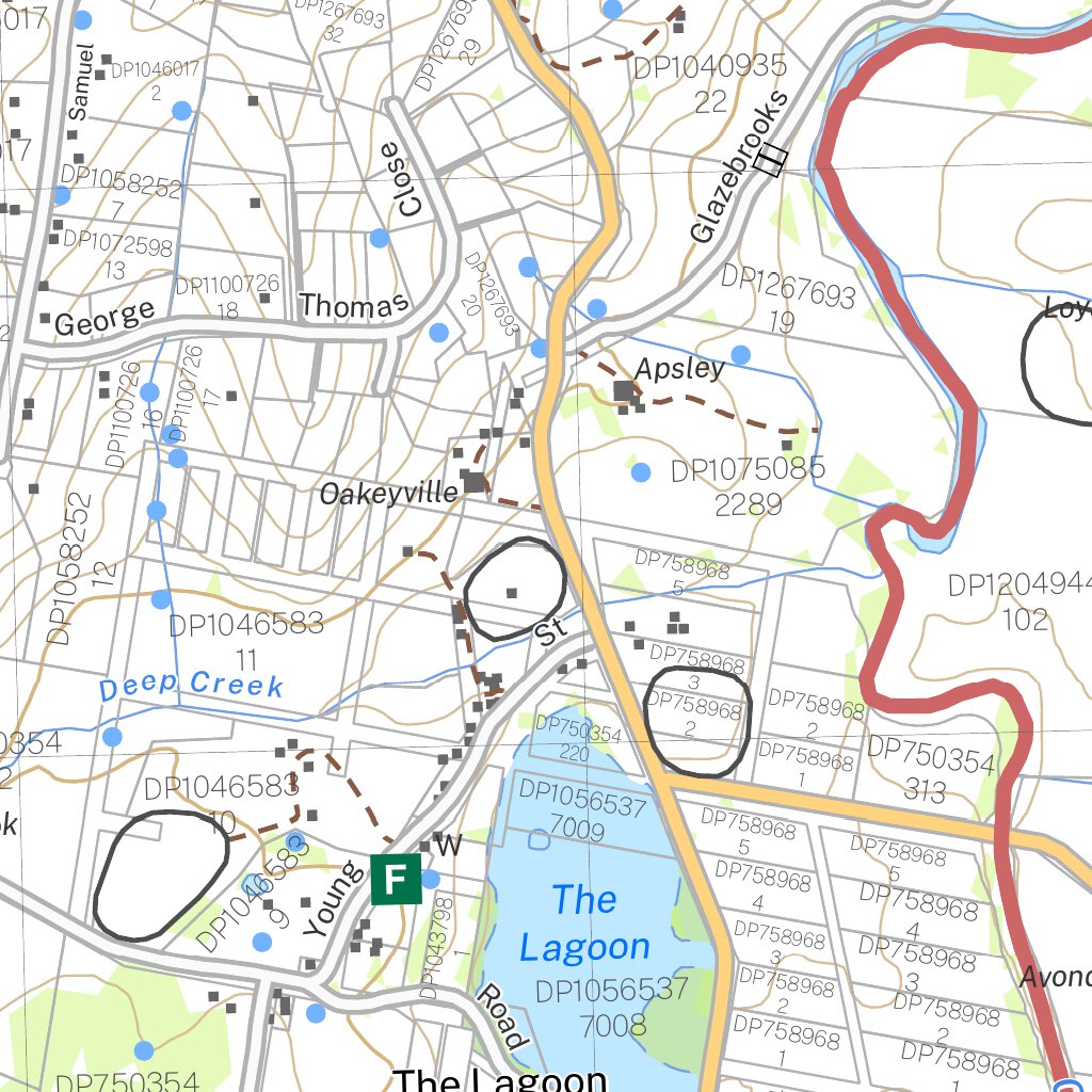 The Lagoon 8830-4N Map by NSW Government Spatial Services | Avenza Maps