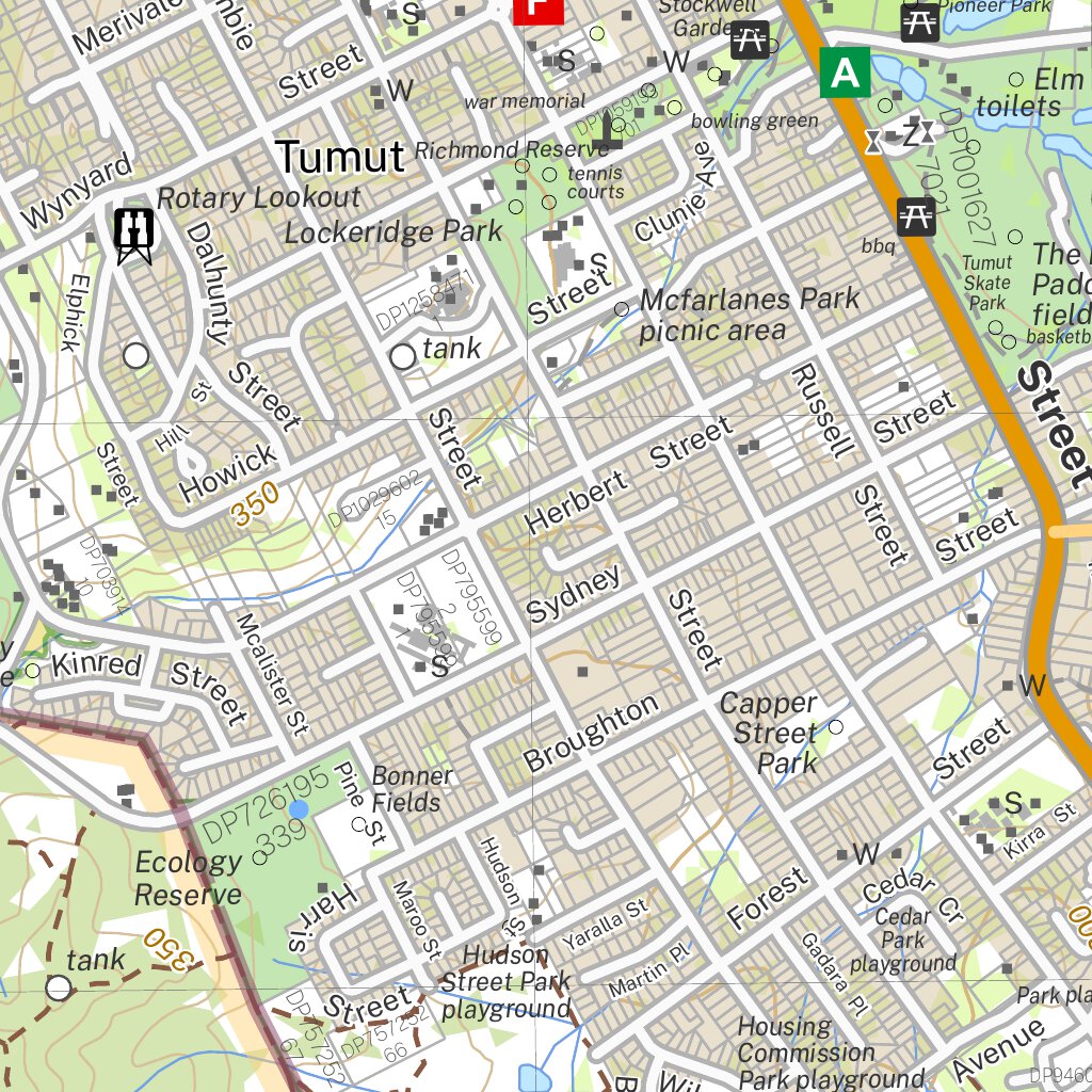 Tumut 8527-3N Map by NSW Government Spatial Services | Avenza Maps