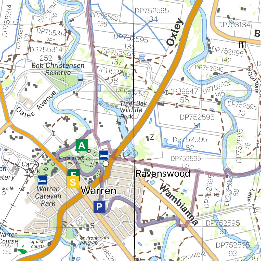 Warren 8434-N Map by NSW Government Spatial Services | Avenza Maps
