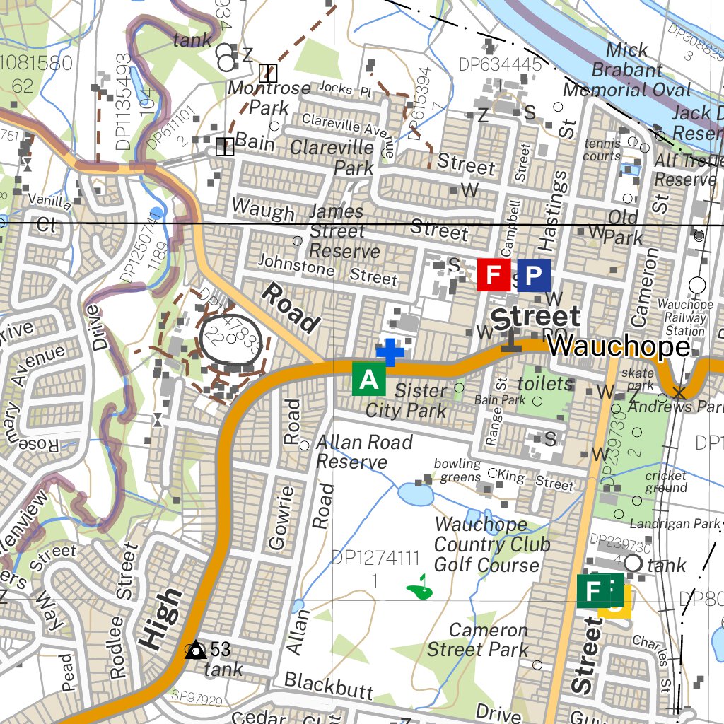 Wauchope 9435-3S Map by NSW Government Spatial Services | Avenza Maps