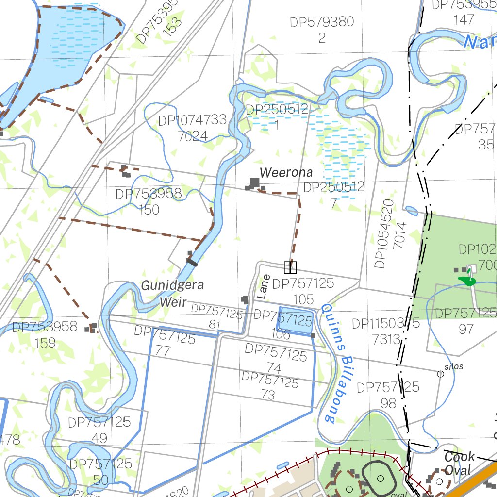 Wee Waa 8737-N Map by NSW Government Spatial Services | Avenza Maps