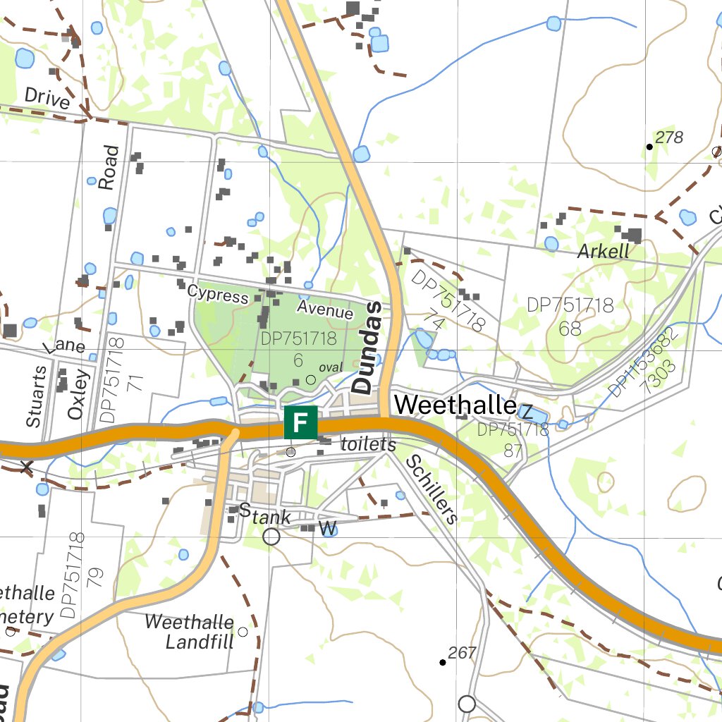 Weethalle 8230-S Map by NSW Government Spatial Services | Avenza Maps