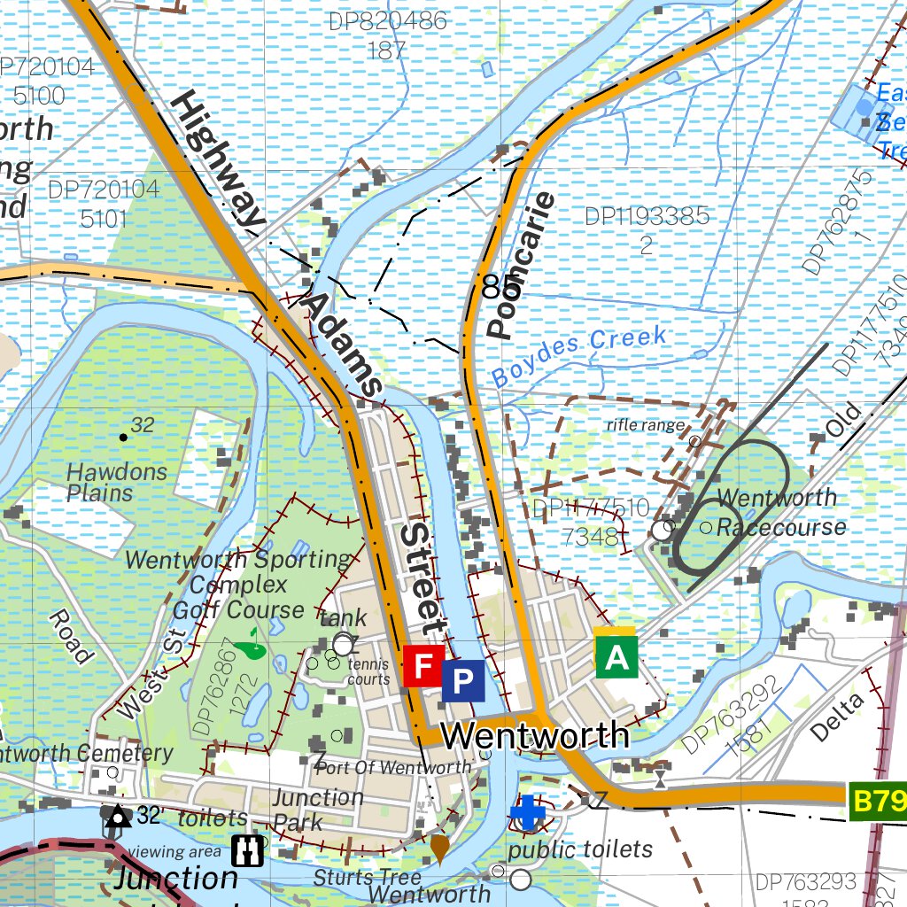 Wentworth 7229-N Map by NSW Government Spatial Services | Avenza Maps