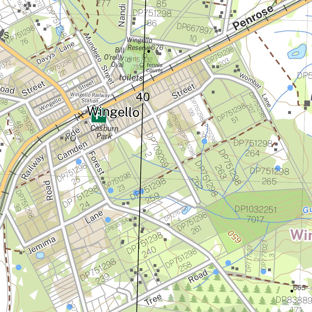 Wingello 8928-4S Map by NSW Government Spatial Services | Avenza Maps