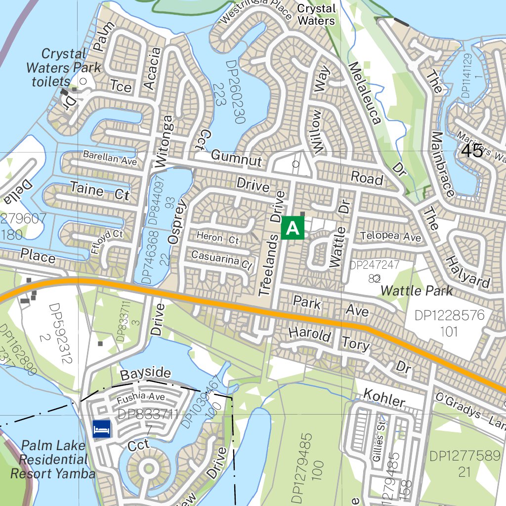 Yamba 9539-2S Map by NSW Government Spatial Services | Avenza Maps