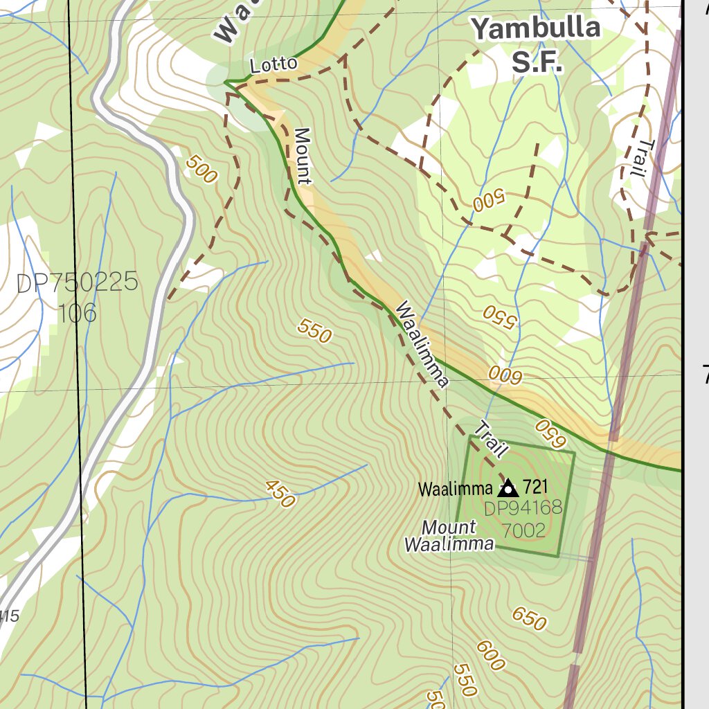 Yambulla 8723-2N Map by NSW Government Spatial Services | Avenza Maps