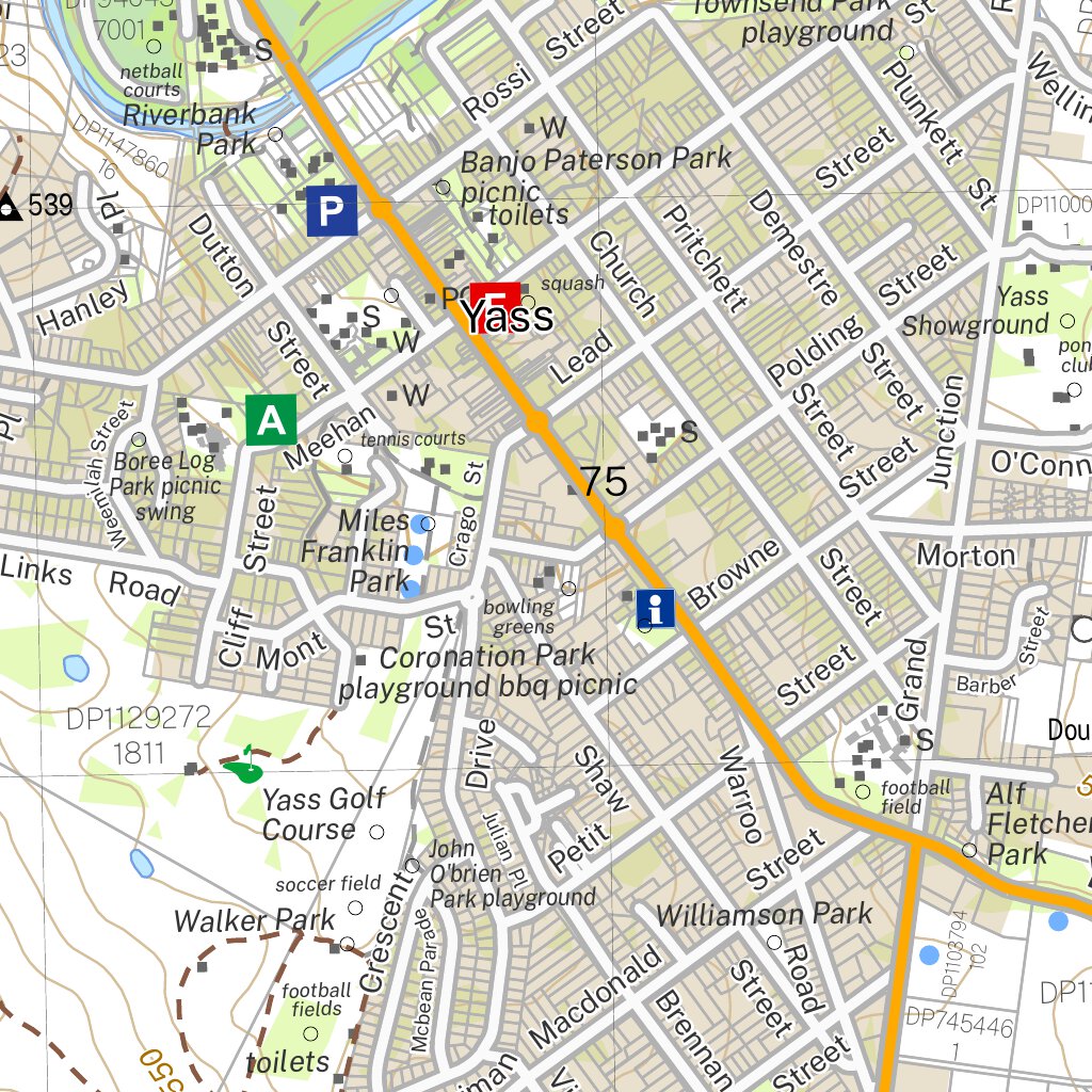 Yass 8628-2N Map by NSW Government Spatial Services | Avenza Maps