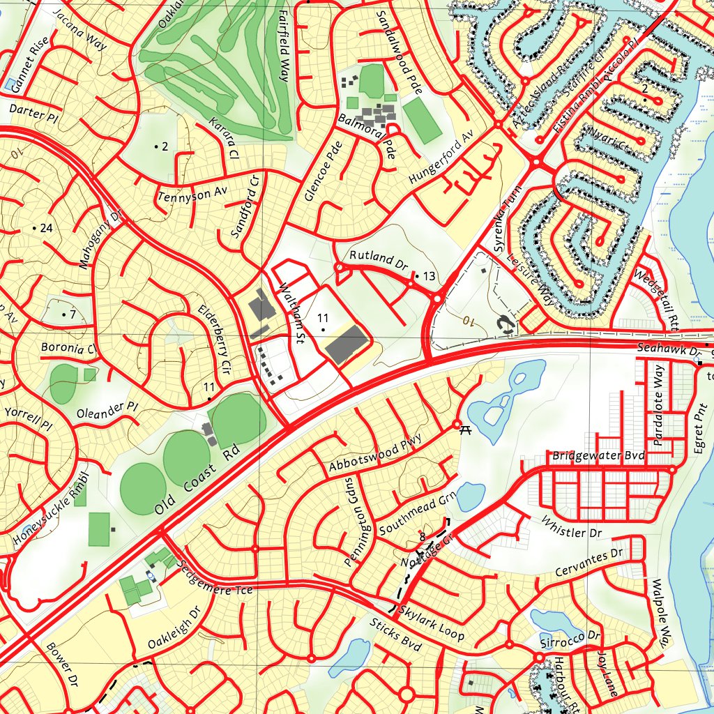 2032-4E MANDURAH EAST Map by nswtopo | Avenza Maps