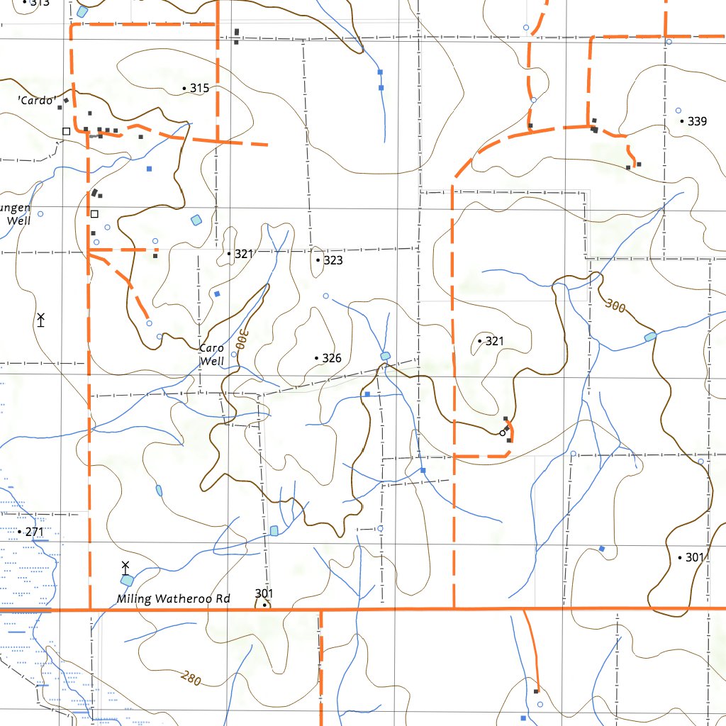 2137-S WATHEROO & MILING Map by nswtopo | Avenza Maps