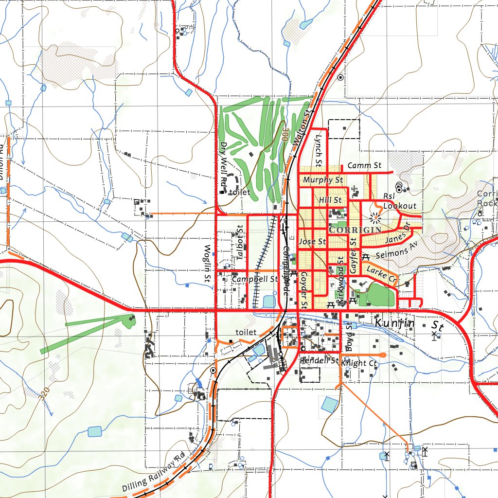 2433-S LOMOS & CORRIGIN Map by nswtopo | Avenza Maps