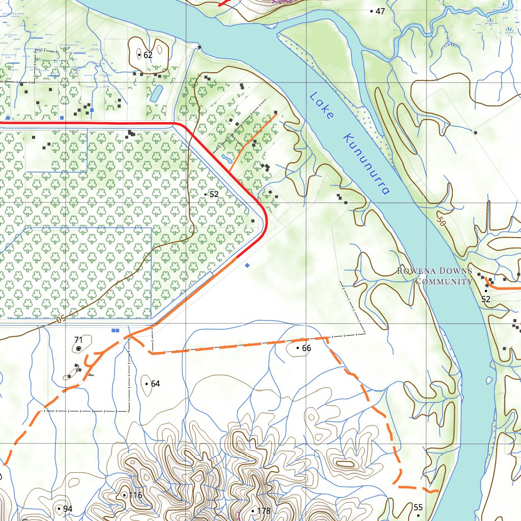 4666-S DECEPTION RANGE & BURT RANGE Map by nswtopo | Avenza Maps