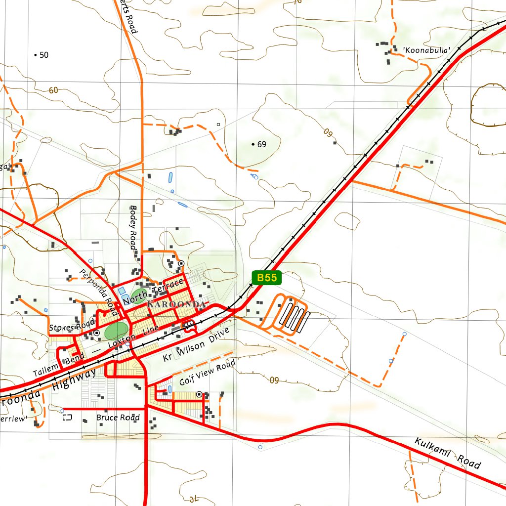 6827-N WYNARKA & KAROONDA Map by nswtopo | Avenza Maps