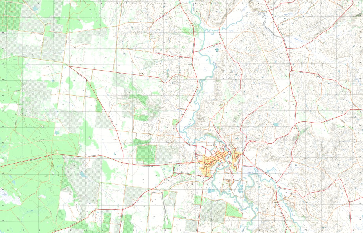 7122-1-N CASTERTON NORTH Map by nswtopo | Avenza Maps