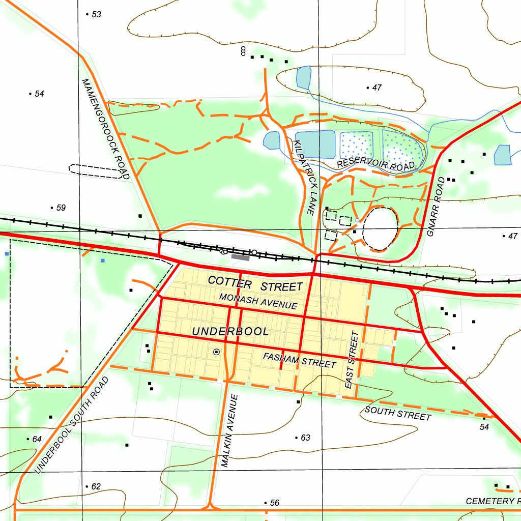 7227-1-S UNDERBOOL SOUTH Map by nswtopo | Avenza Maps