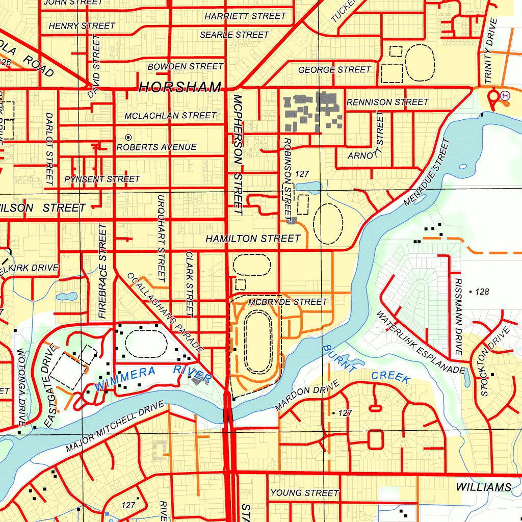 7324-4-S HORSHAM SOUTH Map by nswtopo | Avenza Maps