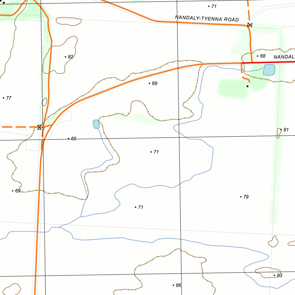 7427-3-N NANDALY NORTH Map by nswtopo | Avenza Maps