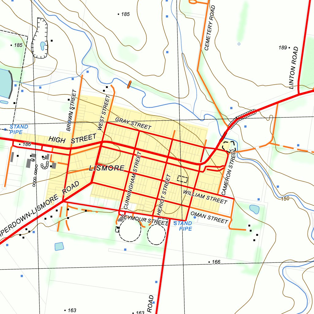 7522-2-S LISMORE SOUTH Map by nswtopo | Avenza Maps