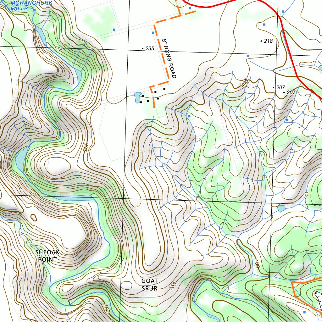 7722-3-S MEREDITH SOUTH Map by nswtopo | Avenza Maps