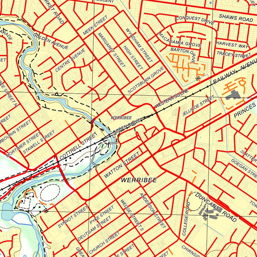 7822-3-S WERRIBEE SOUTH Map by nswtopo | Avenza Maps