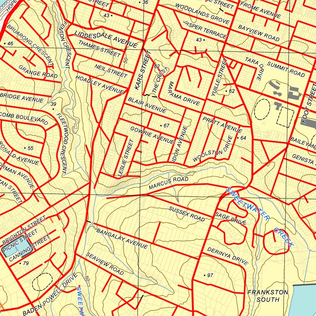 7921-4-S FRANKSTON SOUTH Map by nswtopo | Avenza Maps
