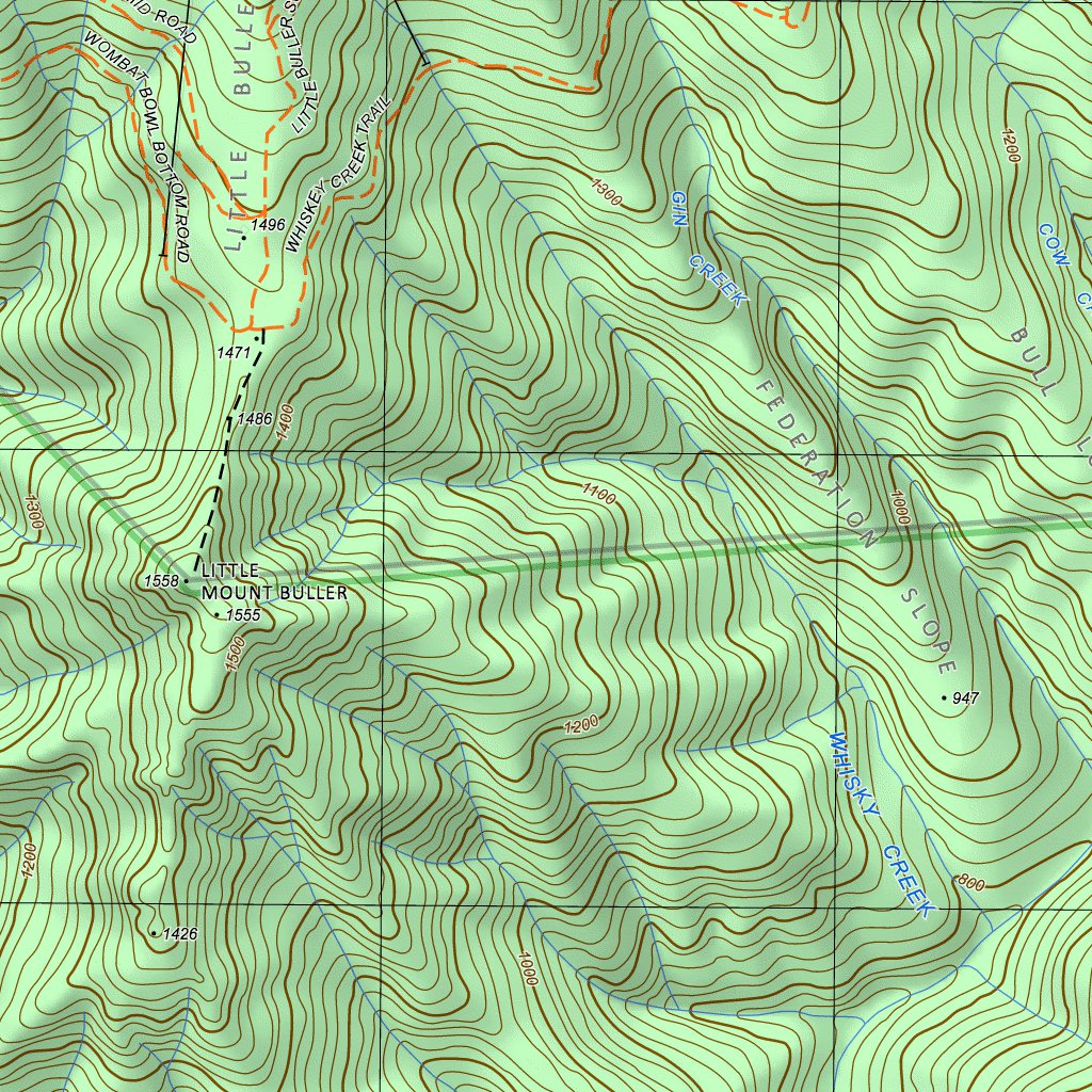 8123-1-S BULLER SOUTH Map by nswtopo | Avenza Maps
