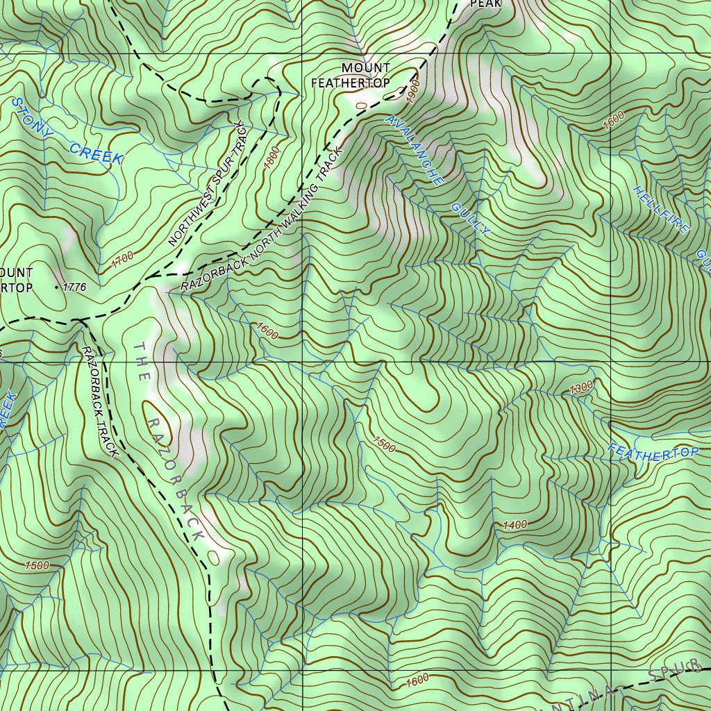 8324-3-S FEATHERTOP SOUTH Map by nswtopo | Avenza Maps