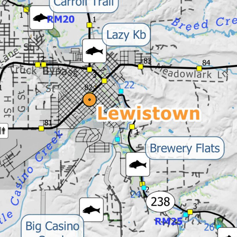 Big Spring Creek Map by Off The Grid Maps | Avenza Maps