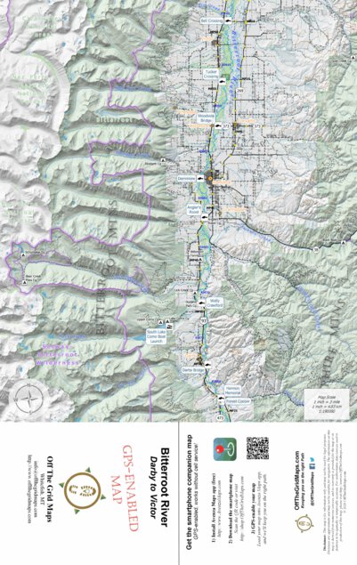 Bitterroot River Darby to Victor Map by Off The Grid Maps | Avenza Maps