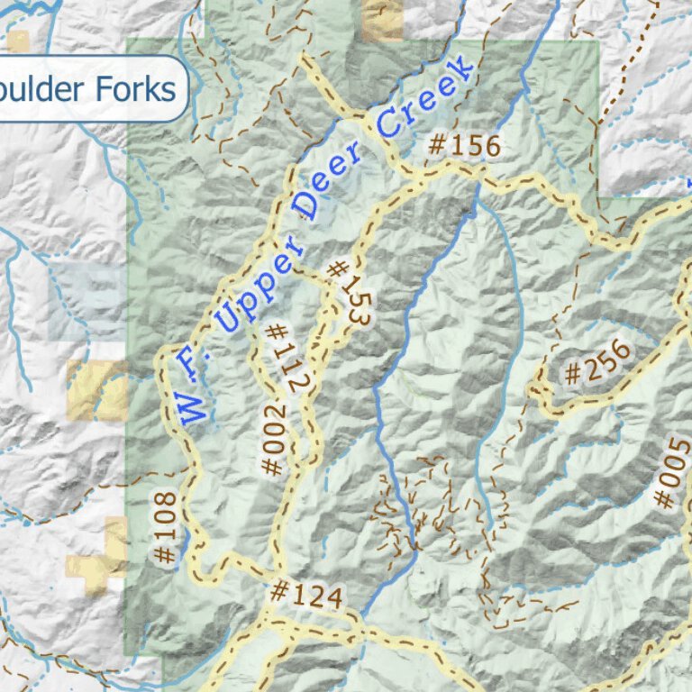 Boulder River Map by Off The Grid Maps | Avenza Maps