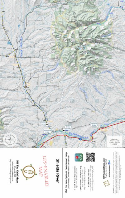 Shields River Map by Off The Grid Maps | Avenza Maps