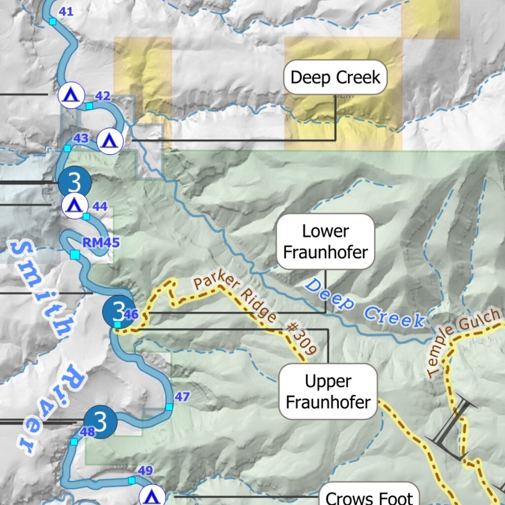 Smith River Montana Map by Off The Grid Maps | Avenza Maps