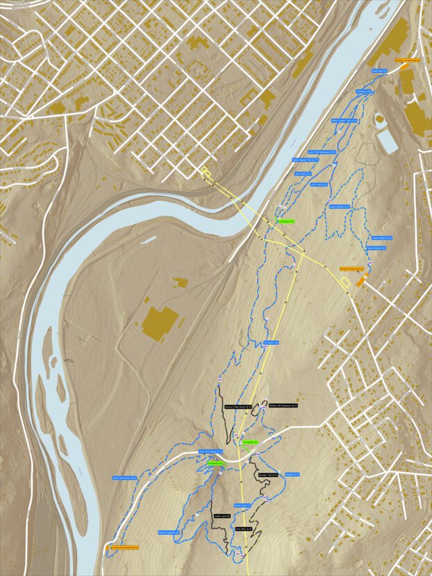 Walking Purchase Park Mountain Biking Map by offthemaps | Avenza Maps