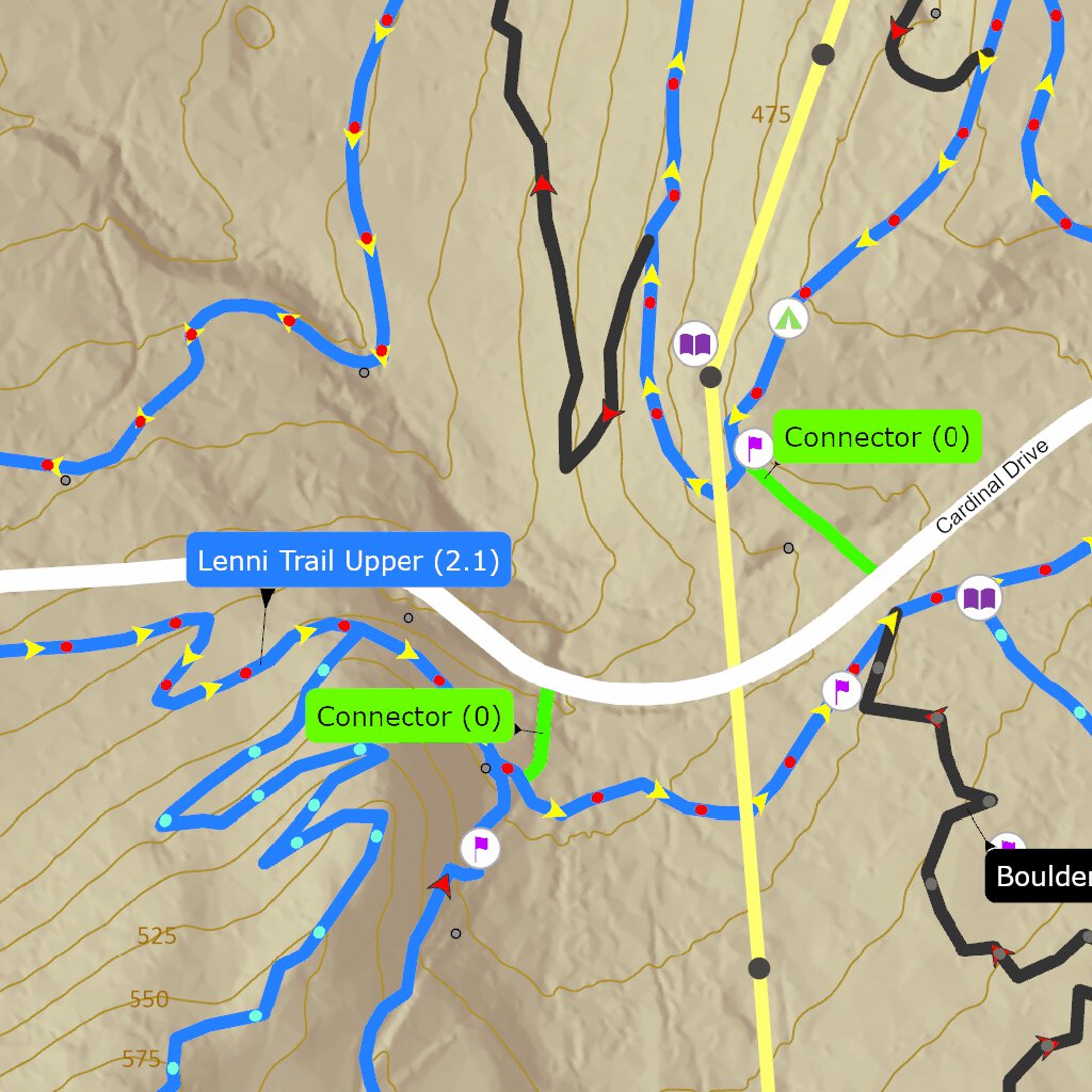 Walking Purchase Park Mountain Biking Map by offthemaps | Avenza Maps