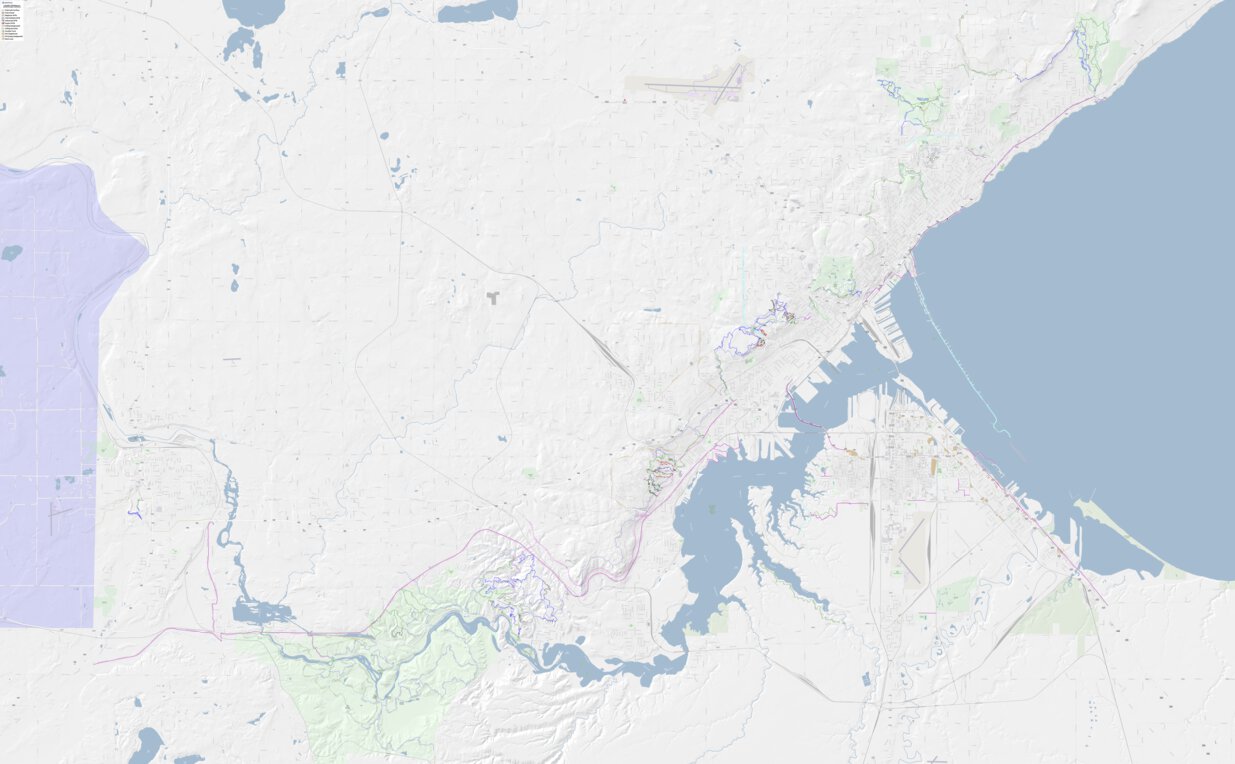 Duluth-Superior Trail Map by Orbital View, Inc. | Avenza Maps