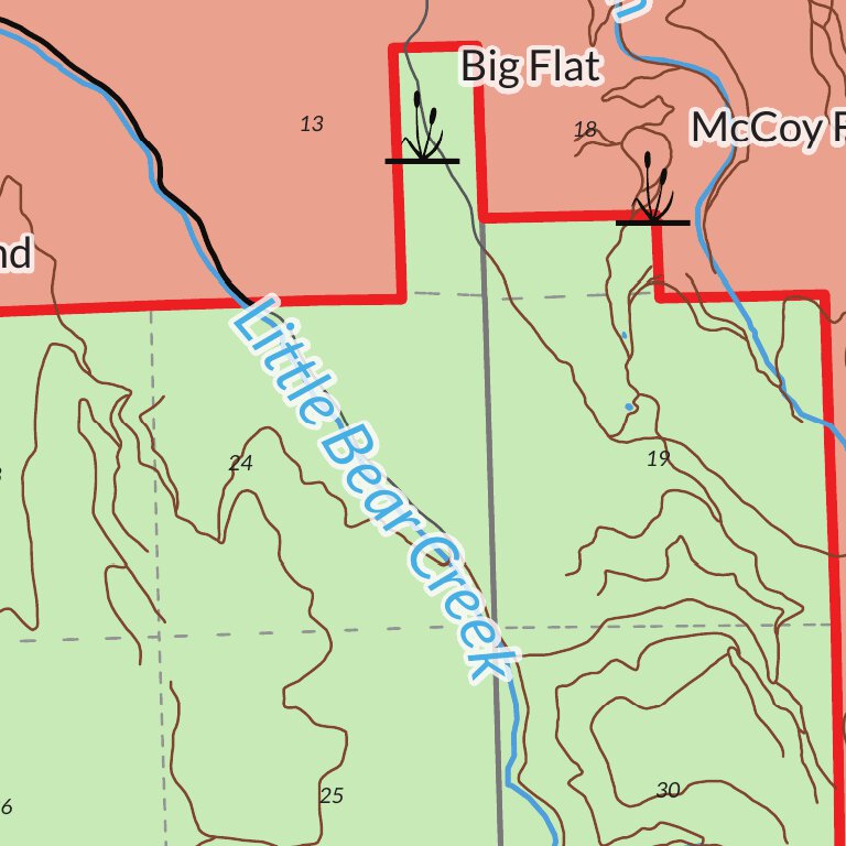 Bear Creek Map by Oregon Department of Fish and Wildlife | Avenza Maps
