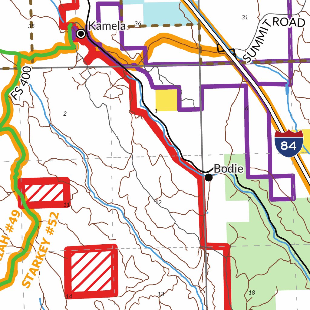 Meacham Map by Oregon Department of Fish and Wildlife | Avenza Maps
