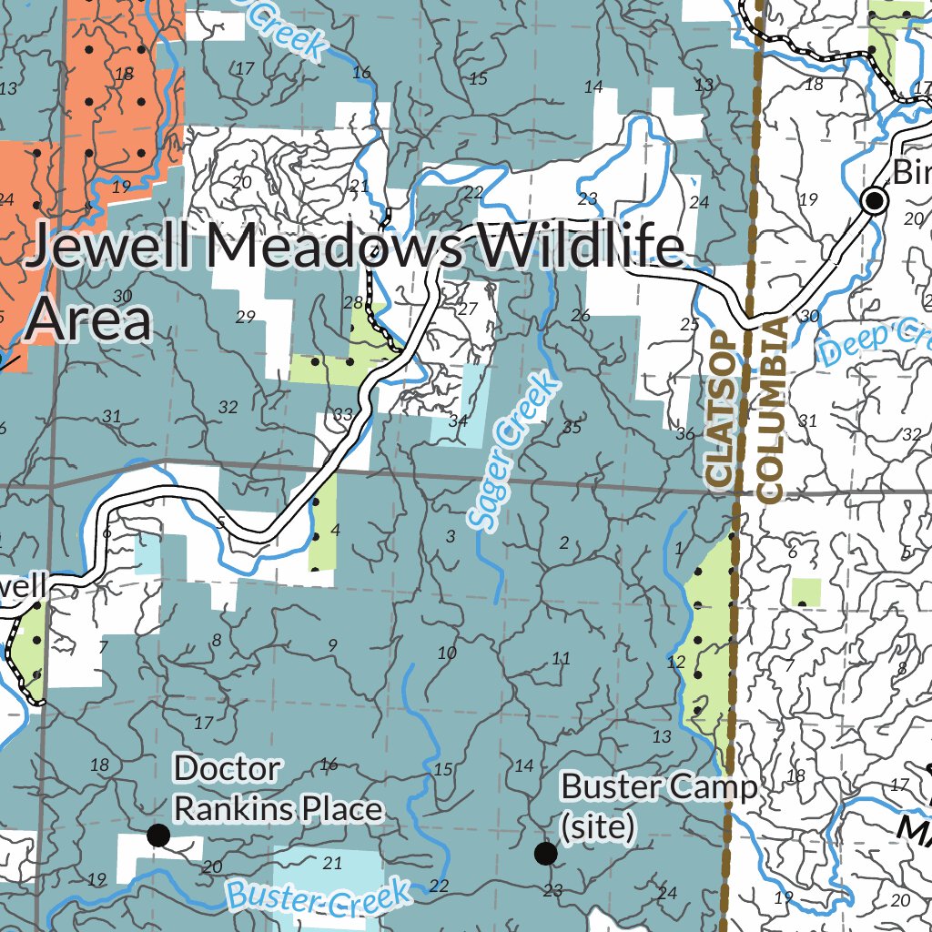 North Coast - North Map by Oregon Department of Fish and Wildlife ...